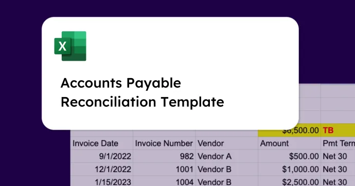 Accounts Payable Reconciliation Template | Numeric